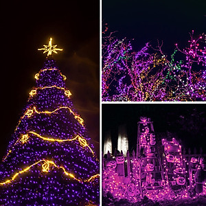 300 LED Christmas String Lights, 108FT Christmas Lights - UL Certified Outdoor & Indoor Fairy Lights Christmas Tree Decor, Patio, Garden, Party, Wedding, Halloween, Holiday Decoration