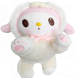 Maikerry 10" My Melo Plush Toy - Super Cute Kawaii Cinnamon Anime Dog Doll, Soft Stuffed Animal Pillow, Perfect Party Favor & Birthday Gift for Children & Fans (Pink Melo)