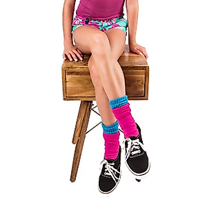 Picollo Slouch Socks Lightweight Size 9-11 (Rainbow, 6)