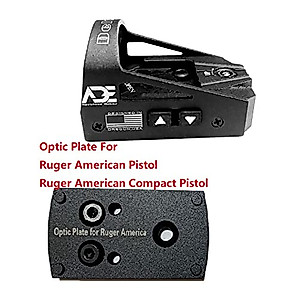 Ade Advanced Optics Delta RD3-012 Red Dot Reflex Sight + Optic Mounting Plate for Ruger American Pistol