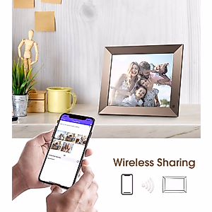 Dragon Touch 10 Inch WiFi Digital Picture Frame,Adjustable Magnetic Stand,IPS Touch Screen HD Display,16GB Storage,Motion Sensor,Auto-Rotate,Share Photos and Video via App and E-mail(Classic 10 Elite)