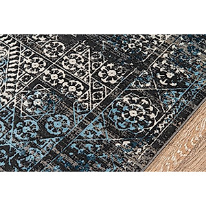 Momeni Rugs Juliet Collection Area Rug, 7'6" x 9'6", Charcoal