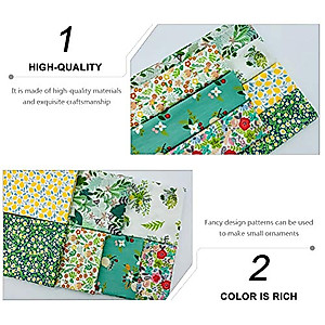 PRETYZOOM 7pcs Sewing Floral Fabric DIY Patchwork Bundle Craft Quilting Cotton Cloth Party Supplies