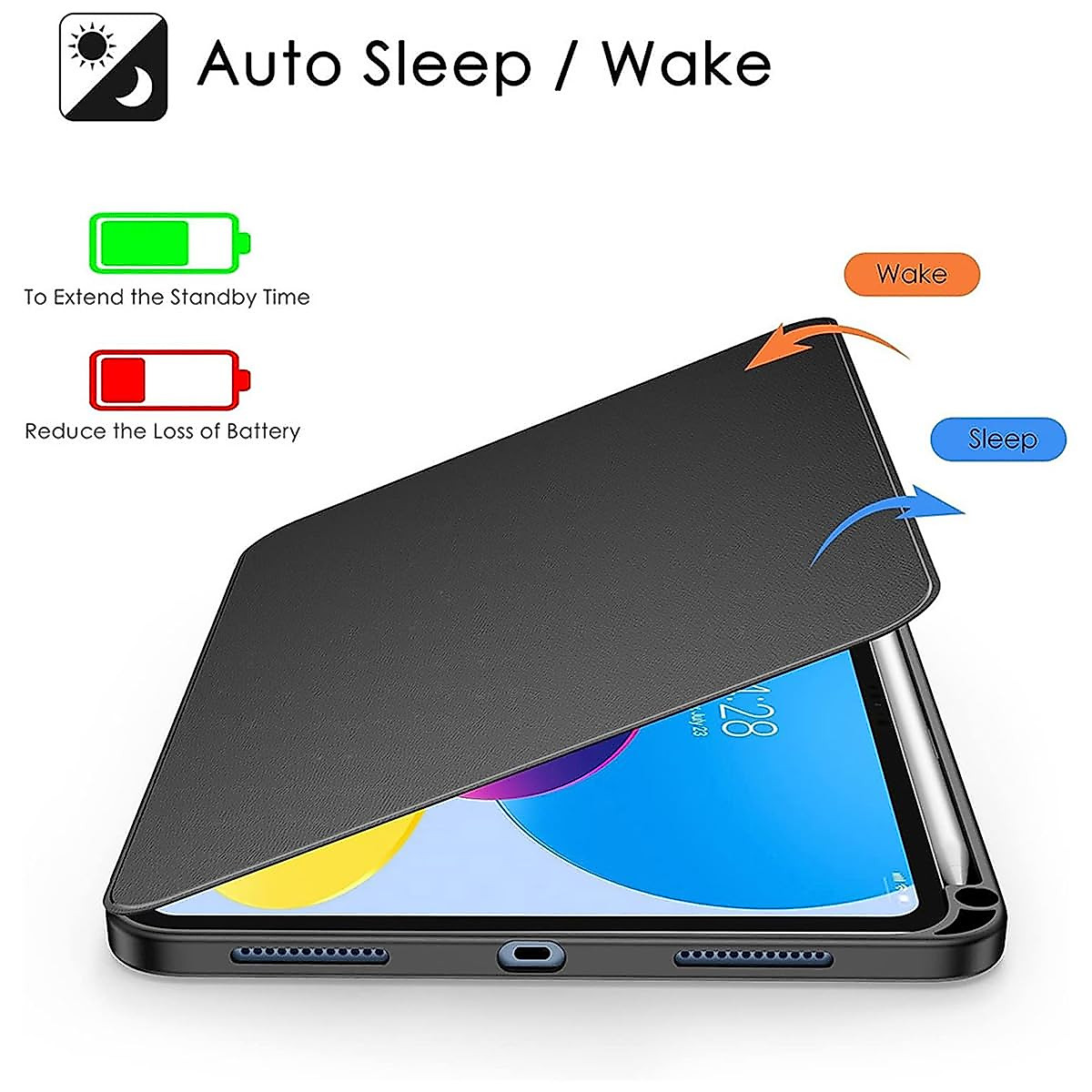 Custom 360 Degree Rotate Stand Shockproof Photo Logo Text Personalized Design Case with Clear Back Smart Sleep/Wake Tablet Cover/Pencil Holder for Apple iPad Mini 8.3 Inch(6th Gen 2021)