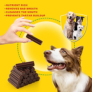 Havenfly Dog Teeth Cleaning Chews - Beef-Flavored Dental Sticks for Rewarding Small and Medium Dogs - 7.2oz, Pack (18 Treats)