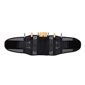 LSRRYD Premium Double Pull Back Pain Relief Support Lower Back Lumbar Support Belt Brace for Pain Relief and Injury Prevention (Color : Black)