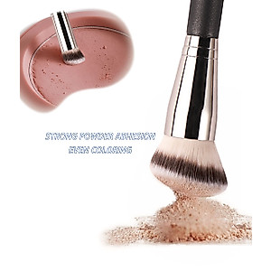 XUFAN 3PCS Foundation Concealer Brushes, Under Eye Mini Angled Brush, Nose Contour Brush, Small Makeup Foundation brushes