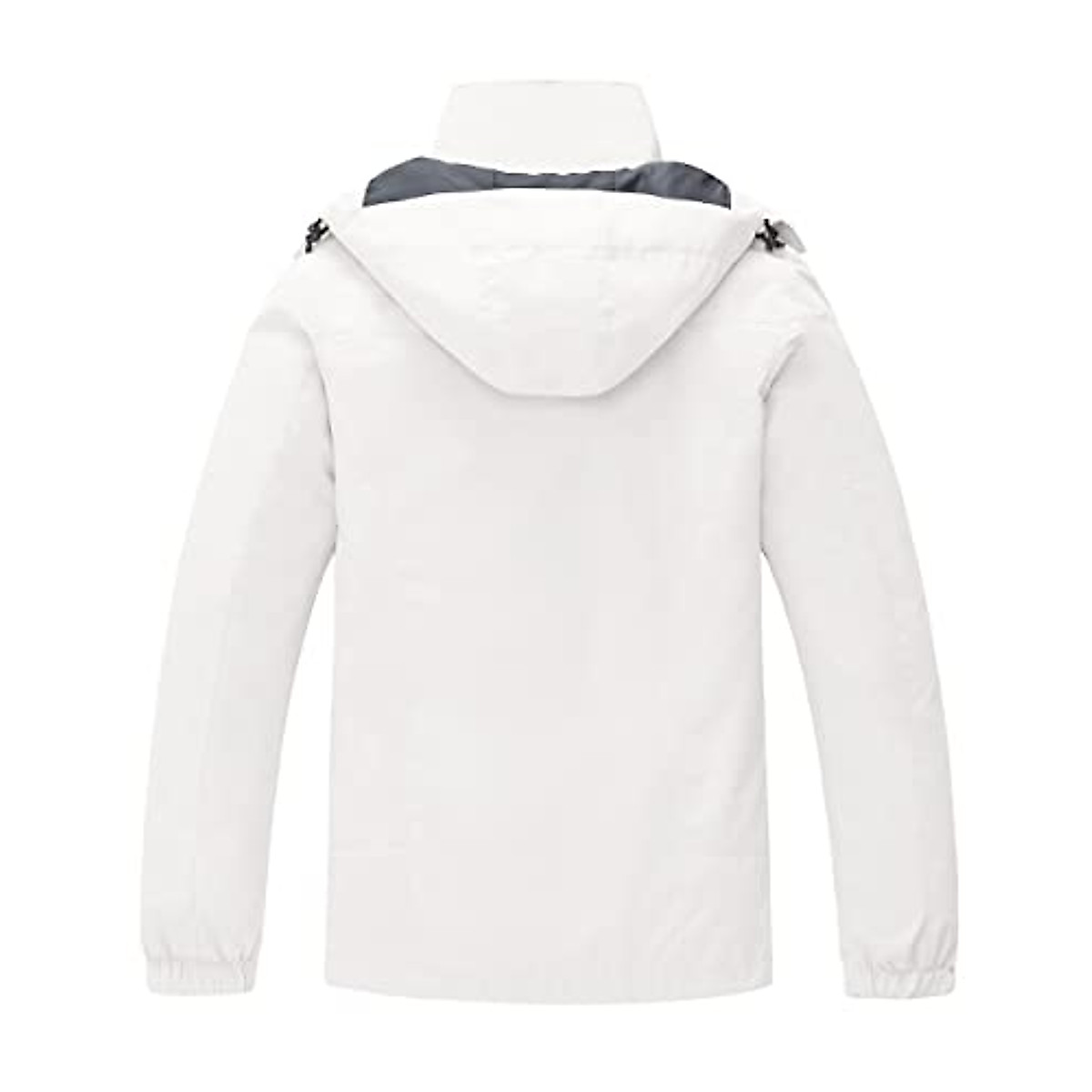 Wantdo Men's 3 in 1 Mountain Waterproof Winter Snowboarding RainCoat Ivory M