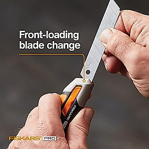 Fiskars 770210-1001 Pro Utility Knife, Snap 18 mm, Orange/Black