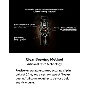 BALMUDA The Brew | Automatic Pour Over Coffee Maker | Clear Brewing Method | Precise Temperature Regulation | Three Brewing Modes – Regular, Strong, Iced | Compact Design | K06H-BK | US Version