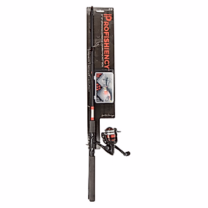 ProFISHiency 5'6" 2pc Spinning Combo & Pocket Tackle Box | EVA Handle and Foregrip | Spinning Reel w/ 5.2:1 Gear Ratio | 3+1 Bearings | Pre-Spooled 8lb Line