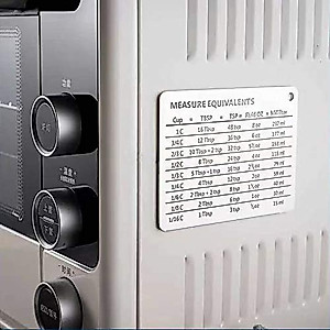 2PCS Professional Measurement Refrigerator Magnet in 18/8 Stainless Steel,Conversion Chart with Strong Magnet Backing