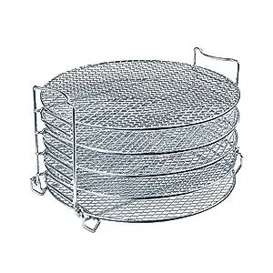 Dehydrator Rack For Ninja Foodi Accesories, Pressure Cooker and Air Fryer 6.5 Quart & 8 Quart - Stainless Steel Cooker Rack With Five Stackable Layers