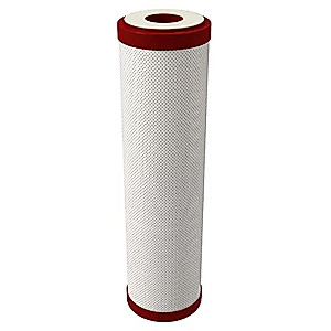 AQUATICLIFE Carbon Plus 10” Carbon Block Water Filter Chlorine Chloramine Reduction Cartridge for Reverse Osmosis Deionization Water Filtration System Units 10x2.5 Water Filters