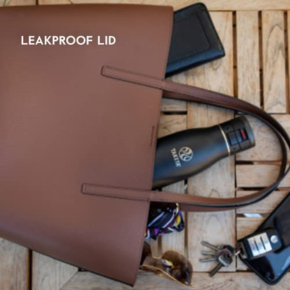 Takeya Traveler Insulated Coffee Mug, Leak Proof Lid, BPA Free, 17 Ounce, Onyx