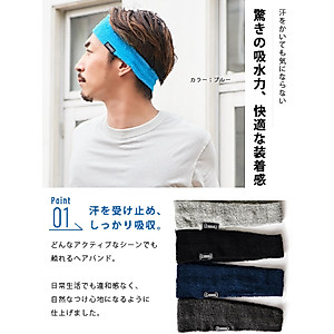 CHARM Sports Running Headband Sweatband - Towel Hairband Moisture Wicking Bandana Brown One Size