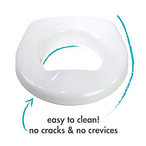 The First Years Super Pooper Potty Training Toilet — White — 2-in-1 Toddler Toilet Seat and Potty Chair