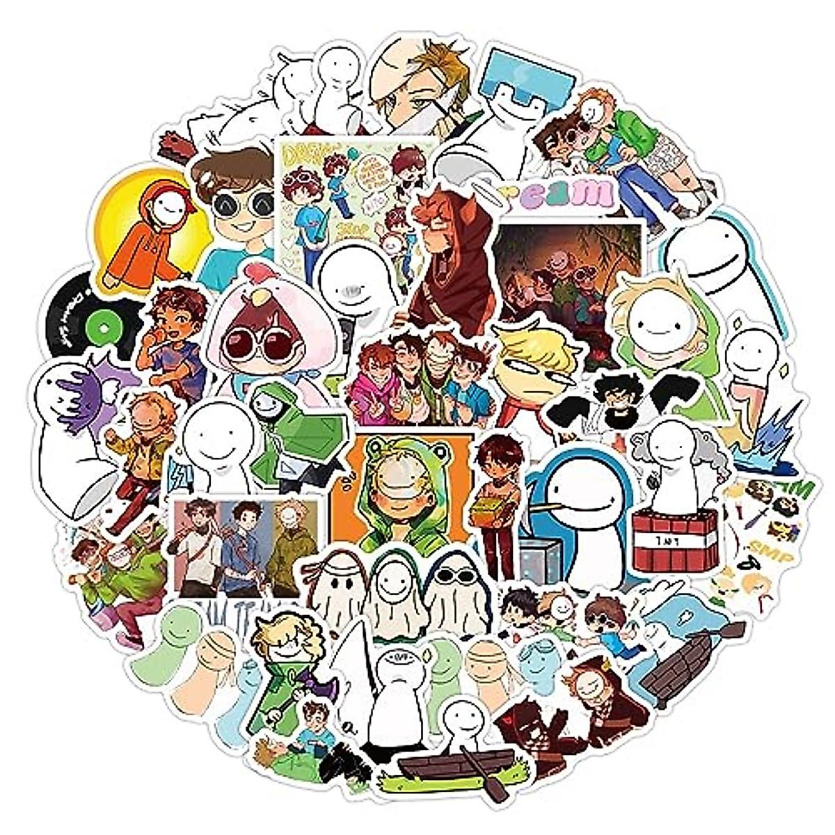 50Pcs SMP Dream Graffiti Stickers Waterproof Luggage Laptop Scooter Water Cup Stickers Gifts for Your Kids Friends On Christmas Children's Day Easter Birthday Pegatinas