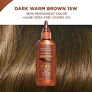 Clairol Professional Beautiful Collection Hair Color, 15w Dark Warm Brown, 3 oz