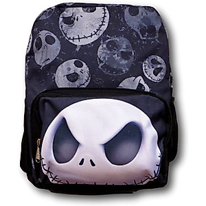 Nightmare Before Christmas 12in Backpack Jack Face All Over Small NBC Bag
