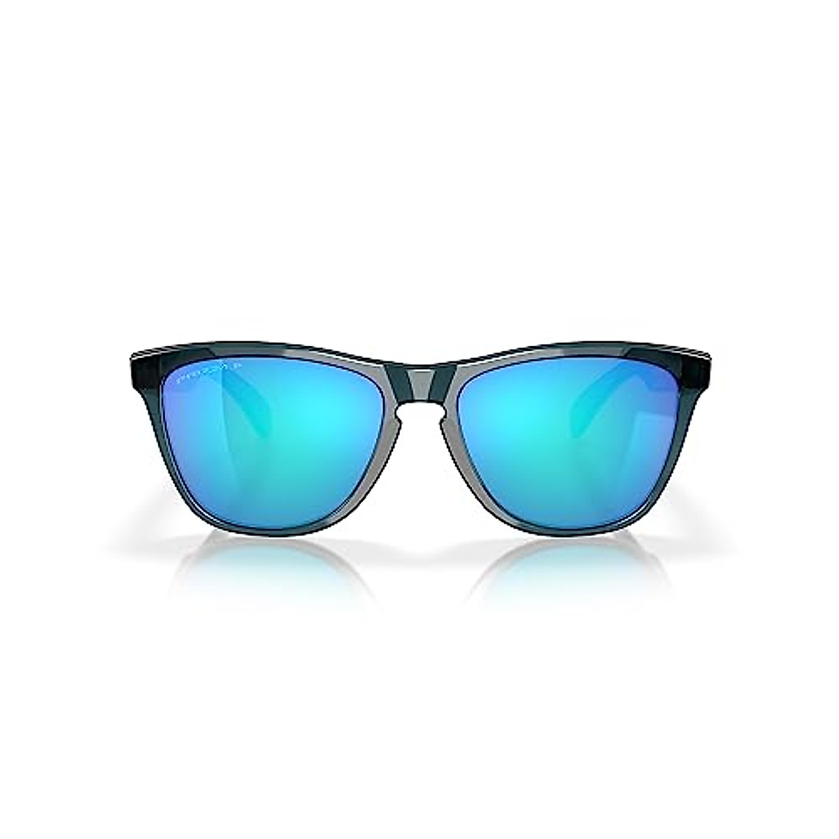 Oakley OO9013 Square Sunglasses, Crystal Black/Prizm Sapphire Iridium Polarized, 55 mm