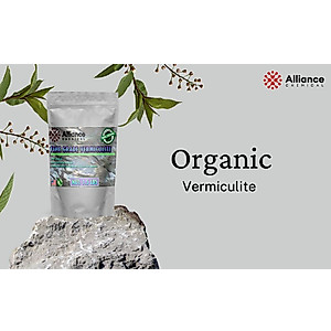 Organic Fine Vermiculite - 8 Quarts (1.5 LBS) - for Indoor Gardening - Soil Amendment - Soil Conditioning - Grow Media for Gardening - Hydroponics - Mushrooms - Alliance Chemical