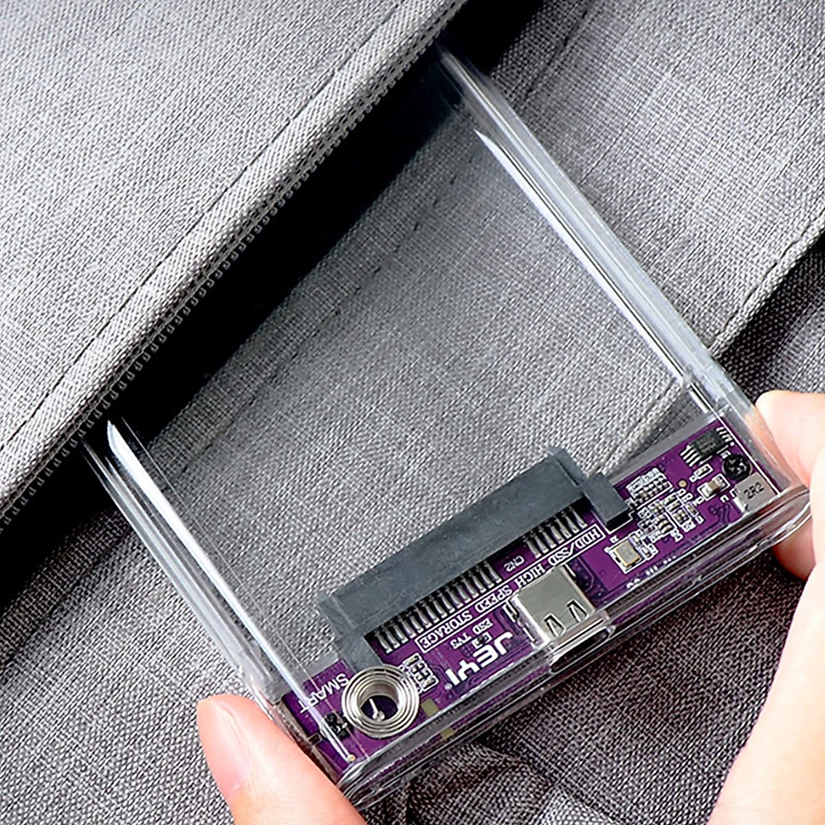 Transparent 2.5in TypeC 3 HDD Box HDD Hard Disk Drive Enclosure External Drive Disk Case Tool Free Support 2TB Ssd Enclosure 2.5in Hard Disk Case
