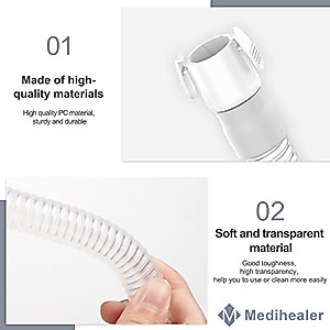 2 Packs Quick Release Tube Compatible with Amara View, Only Short Tube for AV, No Elbow, Improved Design and Upgraded Material ,Great Value Supplies by Medihealer.