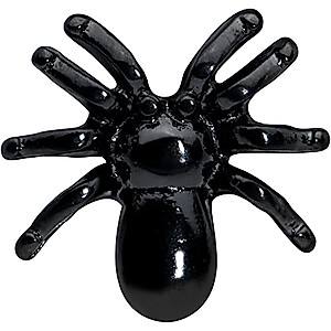 Body Candy Anodized Black 3D Spider Barbell Tongue Ring 14 Gauge 5/8"