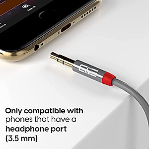 3.5mm Aux Headphone Extension Cable 25 Feet (7.6 Meters) 3.5mm Male to Female Stereo Audio Extension Cable 25ft (7.6M) for Car, Stereo, iPhone, Smartphone or Any Audio Device CNE44459