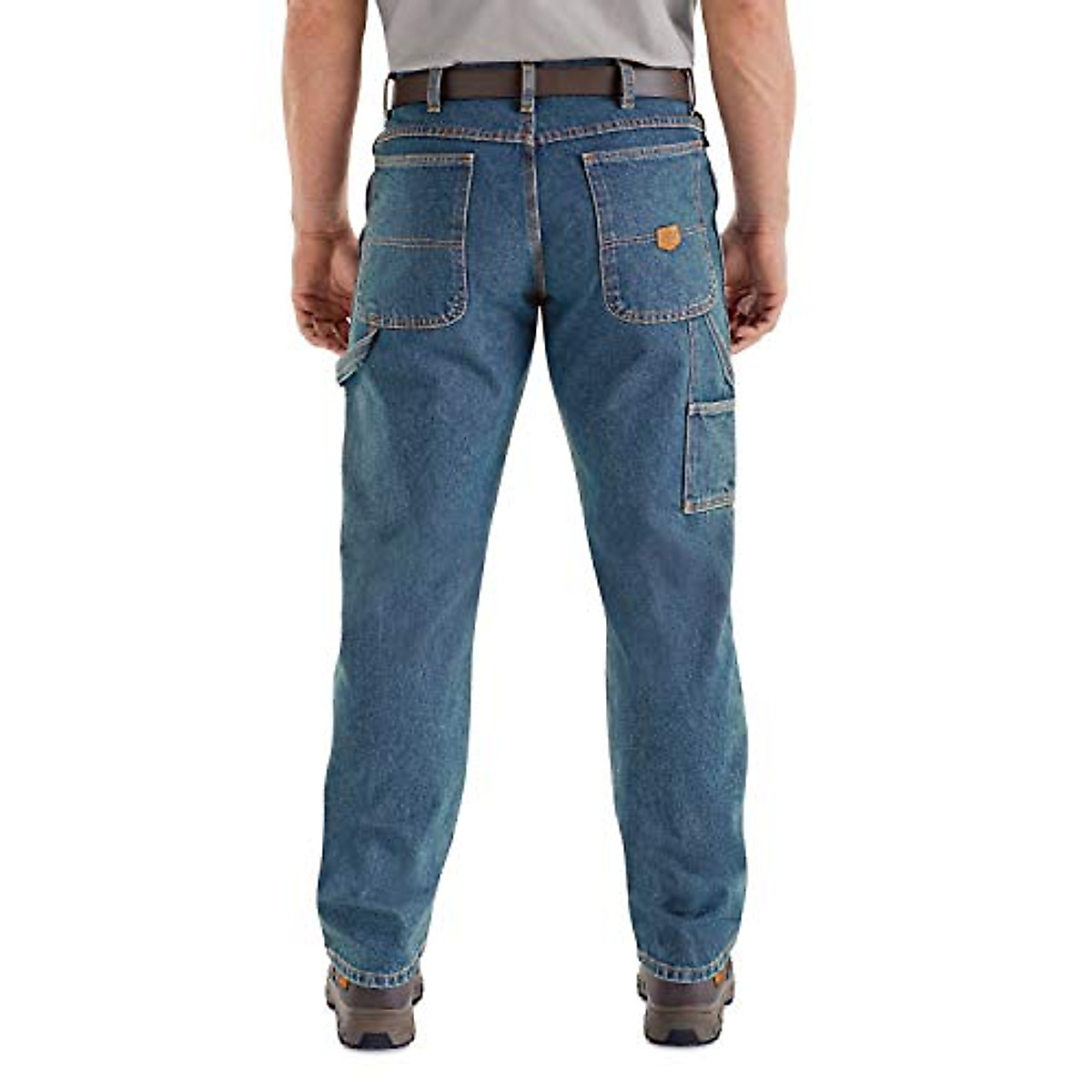 Red Kap mens Loose-fit dungaree jeans, Stonewash, 36W x 32L US