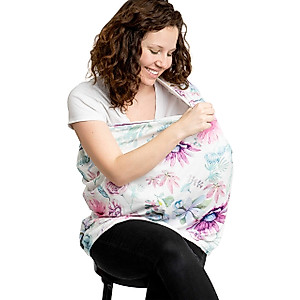 Moody Park Baby - Baby Car Seat Covers and Nursing Cover (Floral Chloe), car seat Covers for Babies, car seat Cover for Babies