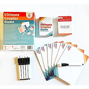 Ultimate Couples Game - Fun Party Game for Adults and Couples Game for Date Night! Guess, Match, and Draw in This Trivia, Conversation, and Relationship Card Game for Valentines, 2-12 Players