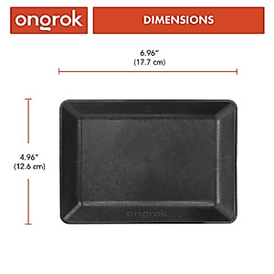 Small Plant Fiber Tray by ONGROK, Designed with Large Rolling Surface and Rounded Corners for Easy Cleanup