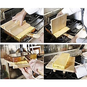 TIKUSAN Japanese Tamagoyaki Pan Omelets Copper Pan with Wooden Lid Made in Japan Square Frying Pan for Eggs 7.1 inch (18×18 cm)
