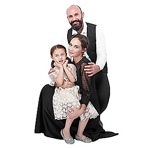 Yizhily Seamless Photo Photography Background Paper Backdrop for Photoshoot, Videos, YouTube, Livestream, 107" x36', Arctic White