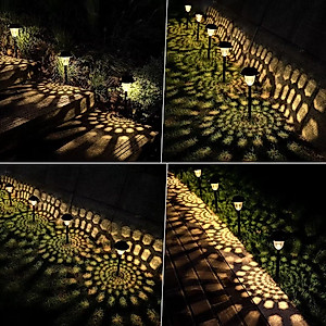 oditton Solar Spotlight, Solar Light, Solar Landscape Lights, Solar Pathway Lights, Waterproof IP66, 3 Lighting Modes Super Bright LED, Outdoor for Garden, Patio, Walkway, Backyard, 1 Pack