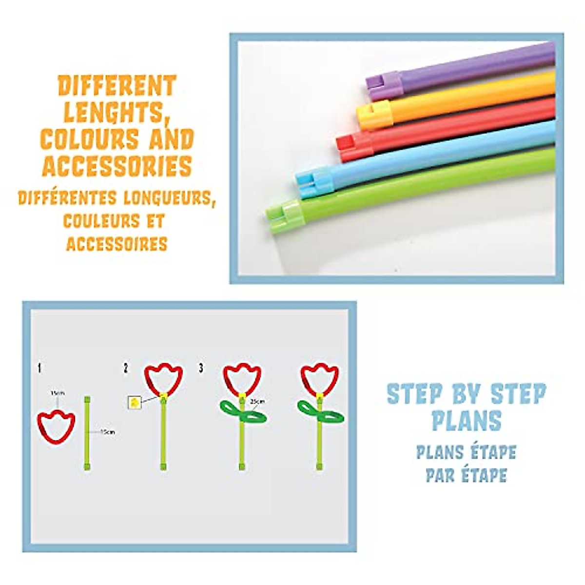 spaghetteez Craft kit for Kids from 4 Years, Sensory Toys for Boys and Girls, Ideal as a Gift, Flexible Construction Toys for Arts and Crafts in a Set of 100 Pieces