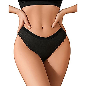 Banamic Sexy G String Thong for Women Underwear Thongs Panties for Women Black