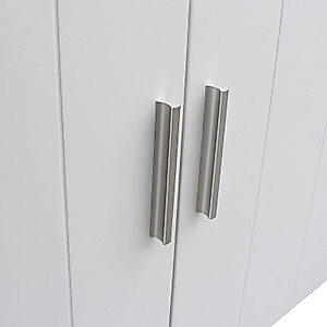 Pedestal Under Sink Storage Vanity with 2 Doors Traditional Bathroom Cabinet Space Saver Organizer White Pedestal Sink Storage Cabinet, Under Sink Cabinet, Bathroom Vanity Cabinet Great for Bathroom