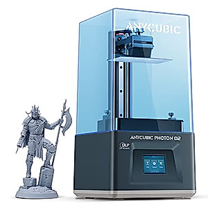 ANYCUBIC Resin 3D Printer Bundle, Photon D2 and DLP Caftsman Resin (Grey, 1000g)