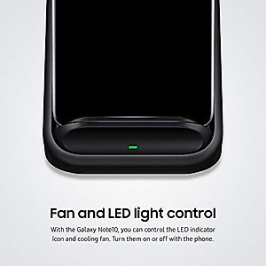 Samsung 15W Fast Charge 2.0 Wireless Charger Stand - Black (US Version with Warranty)