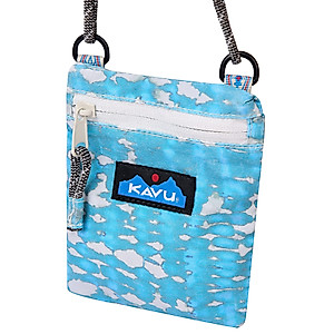 KAVU Waspusk Pouch Passport Crossbody Rope Sling - Ripple Tie Dye