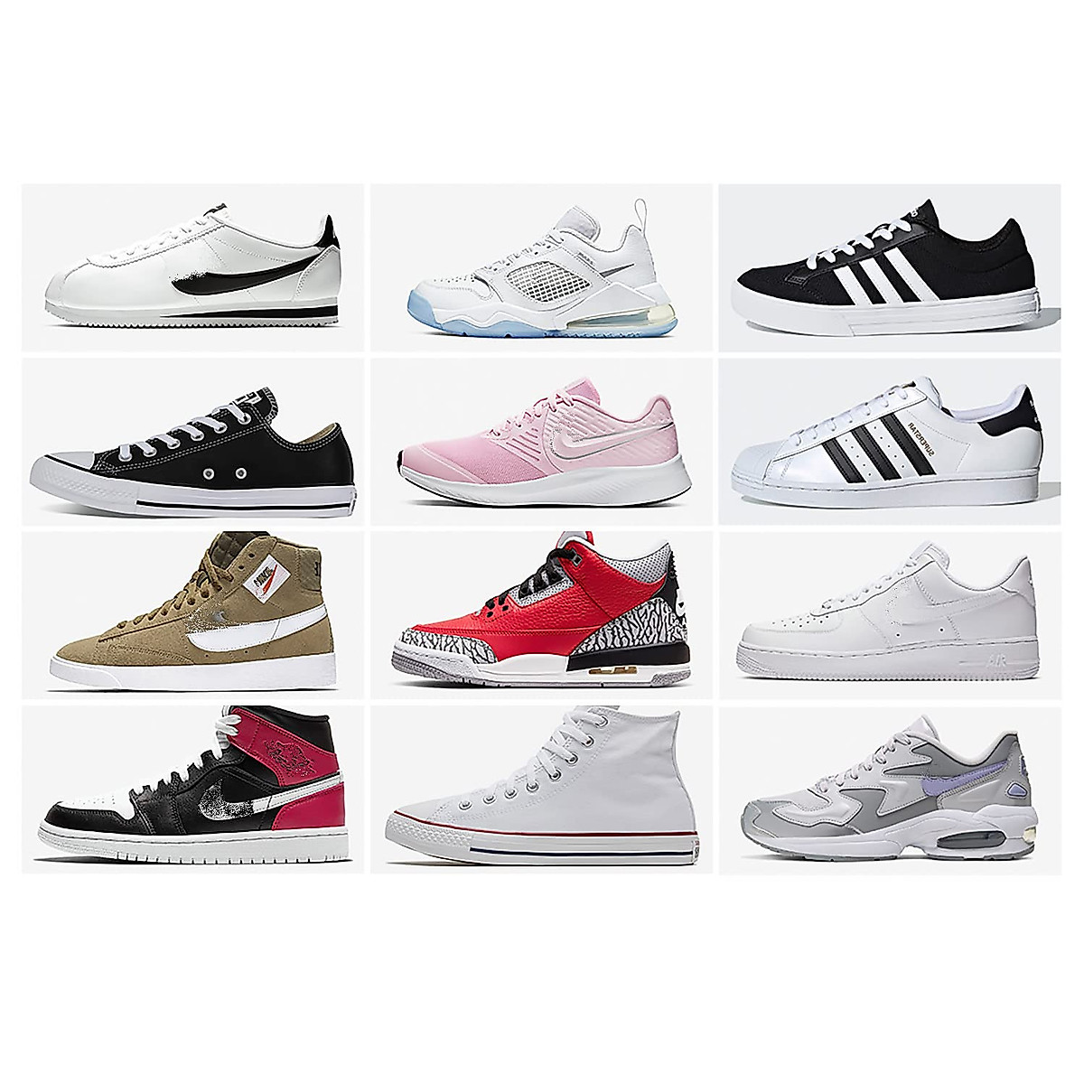 Stepace [2 Pairs Flat Shoe Laces for Sneakers 5/16 Width 30-72 Length 26 Color Shoelaces White 54(137 cm)