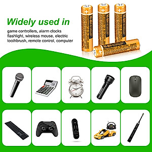 Triangle Power 6 Pack HHR-55AAABU NI-MH Rechargeable Battery 550mAh AAA 1.2V Batteries for Panasonic Cordless Phones