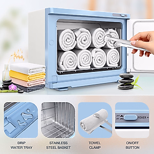 8L Personal Hot Towel Warmer, Hold 12 Facial-Sized Towels Use for Home, Kitchen, Bathroom, Towel Cabinet