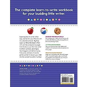 My First Learn to Write Workbook: Practice for Kids with Pen Control, Line Tracing, Letters, and More! (Kids coloring activity books)