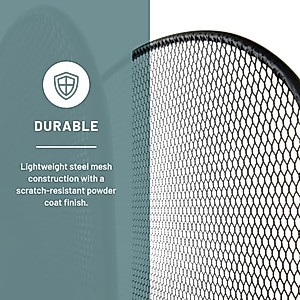 Safco Onyx Desk Organizer with 8 Vertical Sections, File Organizer for Home, Office, Classroom & More, Steel Mesh Construction