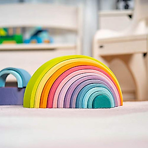 Grimm's Wooden Rainbow Pastel (Pack of 12)