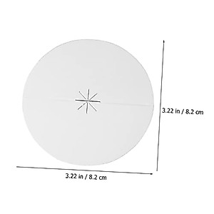 Didiseaon 180 Pcs Candle Tray Home Candles Office Tables for Home Accessory Tray Memorial Candlelight Disc Drip Protective Plate Candles Tray for Wax Removal Aluminum Foil White Paper Tray